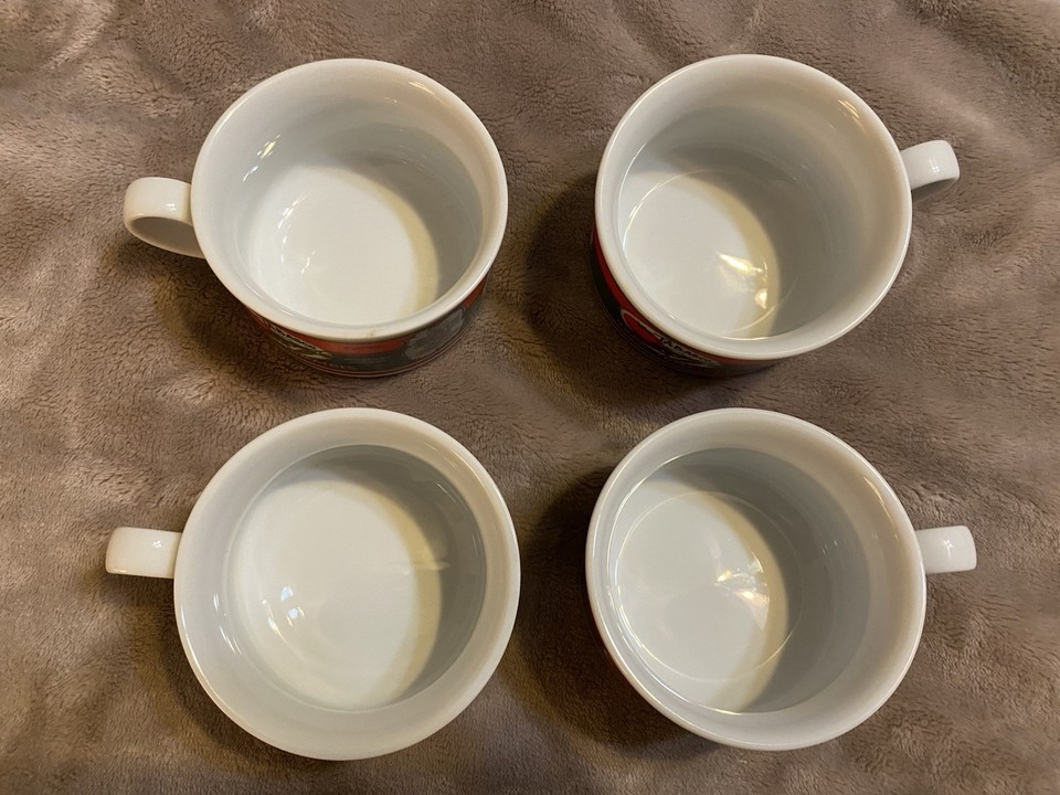 Full Set of 4 Tabasco Brand Cup Louisiana Gumbo Bowls Jambalaya Soup ...