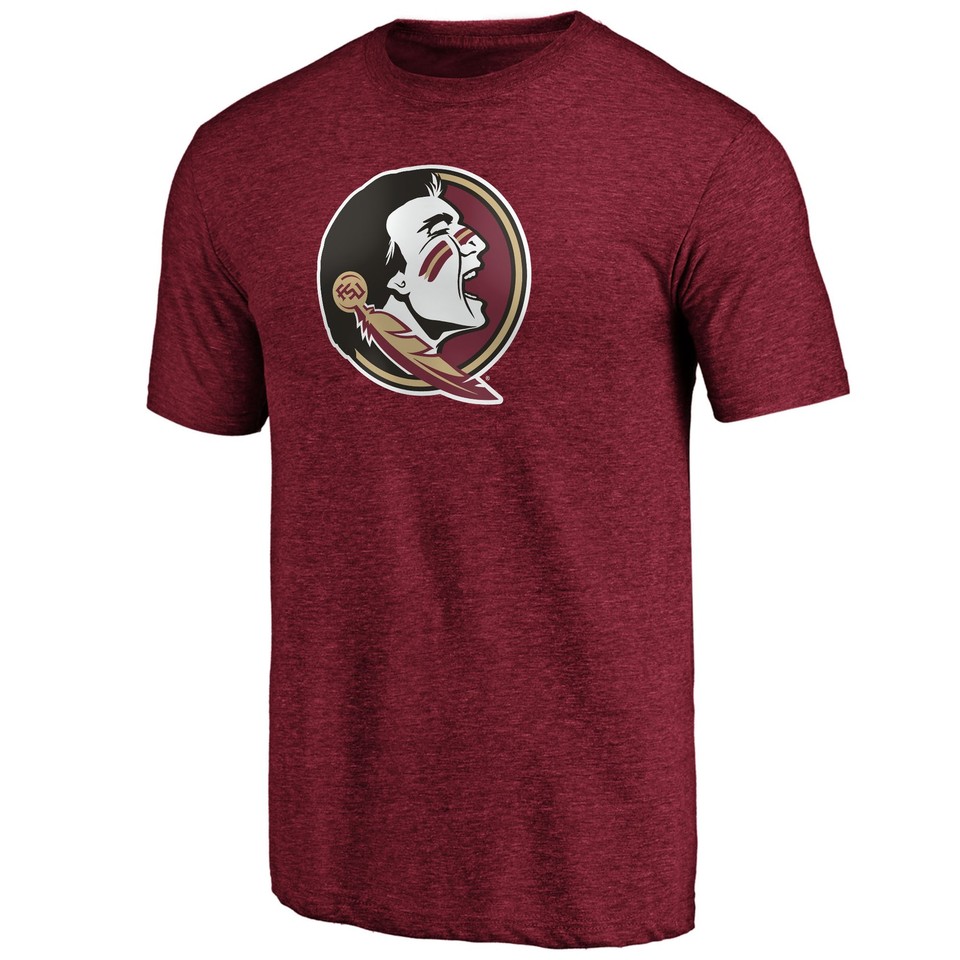 Men's Garnet Florida State Seminoles Greatest Dad Logo Tri-Blend T ...