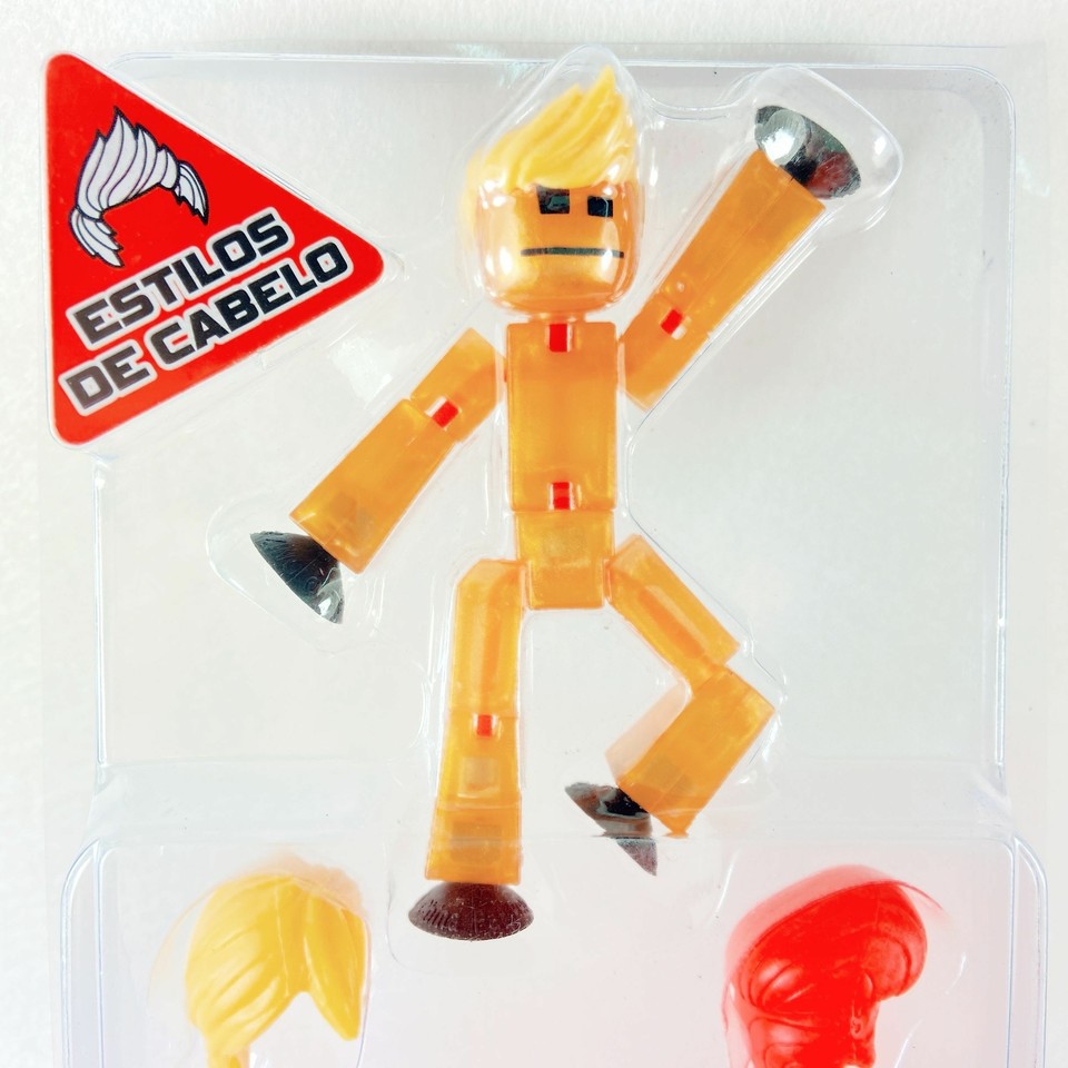 Zing Stikbot ROBOT ANIMATION Apric Yellow Gold Figure with 8pcs ...