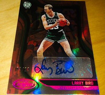 Larry Bird 2019 Panini Certified Serially Numbered to 10 Auto Card RARE ...