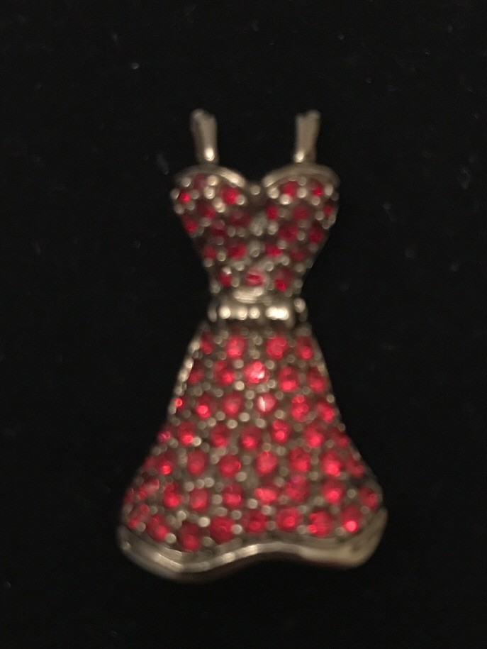 Swarovski Red Dress Pin Brooch 1513952 With Box & Certificate | eBay