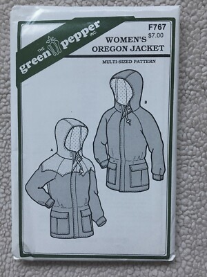 GREEN PEPPER SEWING PATTERN F767 WOMEN'S OREGON JACKET MULTISIZED 6-18 ...