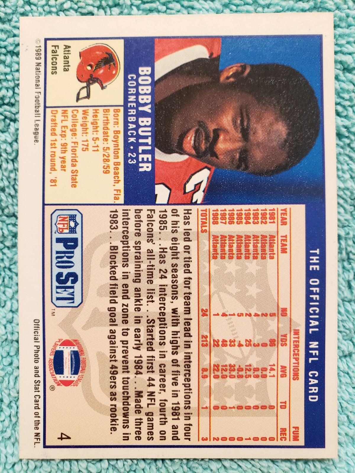 1989 Pro Set - #4 Bobby Butler for sale online | eBay