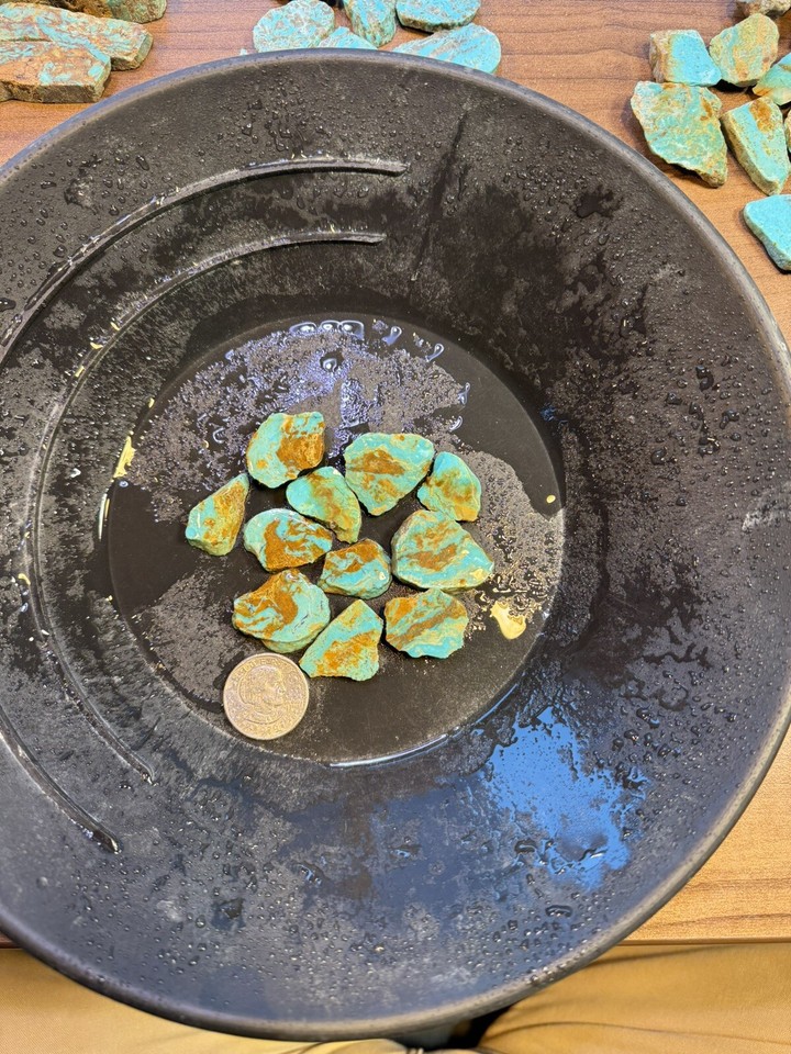 Turquoise Mountain Turquoise. 61 Grams Of slabs! Get What You See ...