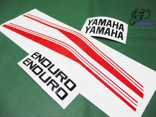 YAMAHA ENDURO RED BODY Sticker Set --to001-- | eBay Australia