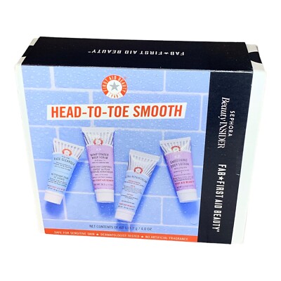 Sephora Fab First Aid Beauty Head To Toe Smooth 4 piece sample set | eBay