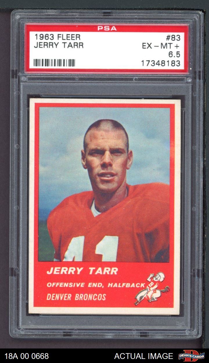 1963 Fleer - #83 Jerry Tarr (RC) for sale online | eBay