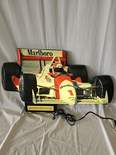 Vintage Philip Morris Marlboro Illuminated Indy Race Car Store Sign | eBay