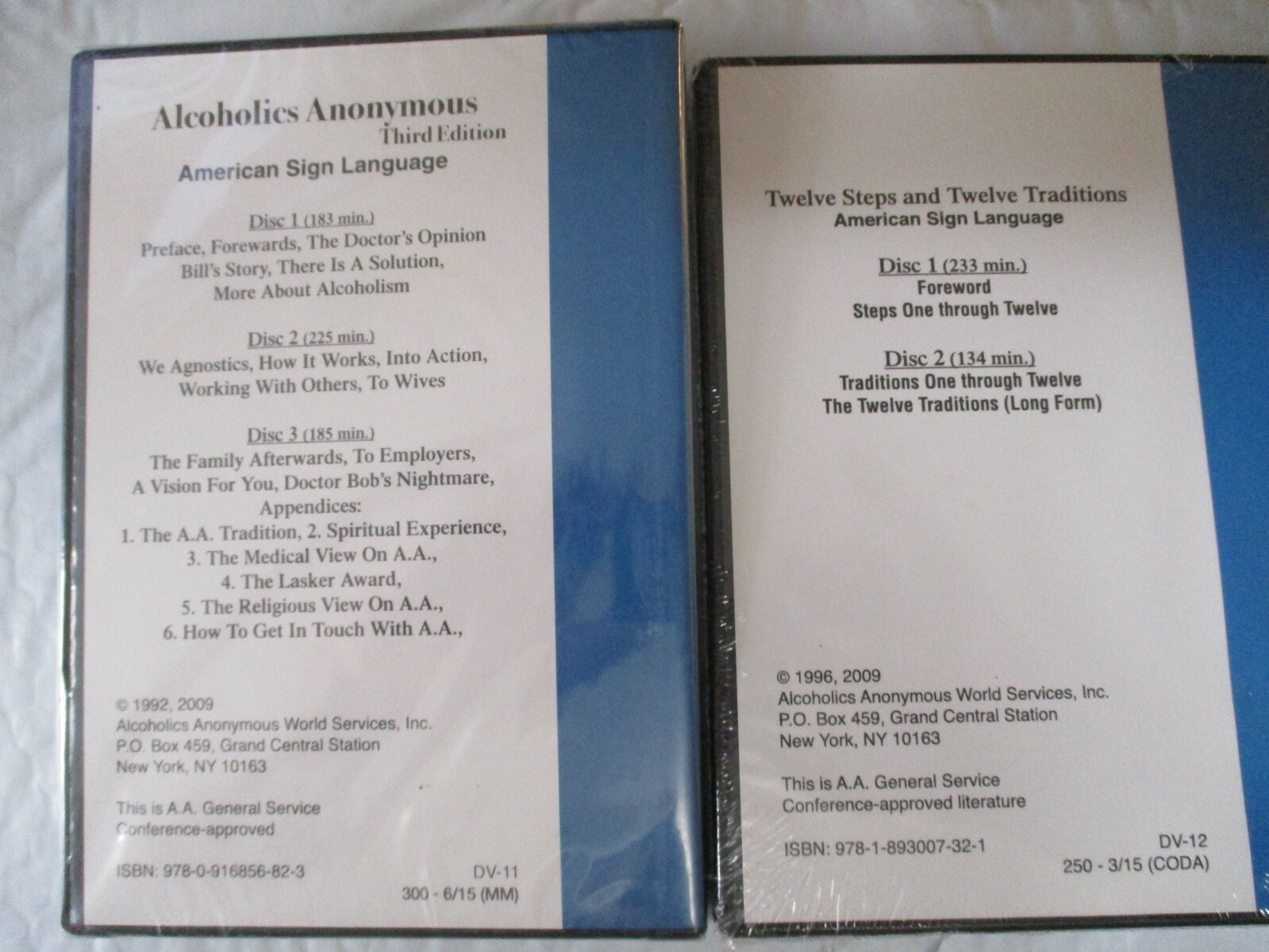 AA BIG BOOK CD NEW Alcoholics Anonymous 12 Step Program 9781893007505 ...