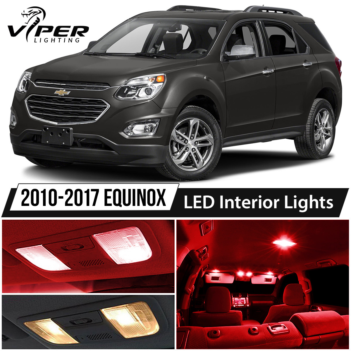 2015 Chevy Equinox Red 2010 2017 Chevy Equinox Red LED Interior Lights