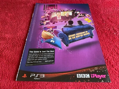 PAD62 ADVERT 12X9 BBC IPLAYER ON PLAYSTATION | eBay