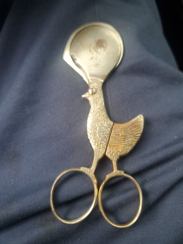 vintage egg topper or egg scissors shaped like chicken Hoffritz made in ...