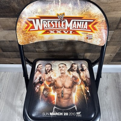 WWE WWF Wrestlemania 26 Ring Side Padded Chair XXVI 2010 John Cena ...