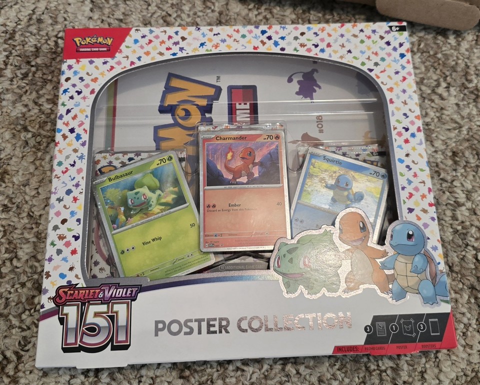 Pokémon TCG 151 Poster Collection Box New Sealed | eBay