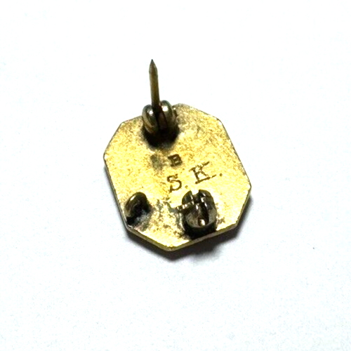 Vintage Gold Blue Enamel MPC M P C Tie Tack Pin Lapel School Initials 6 ...