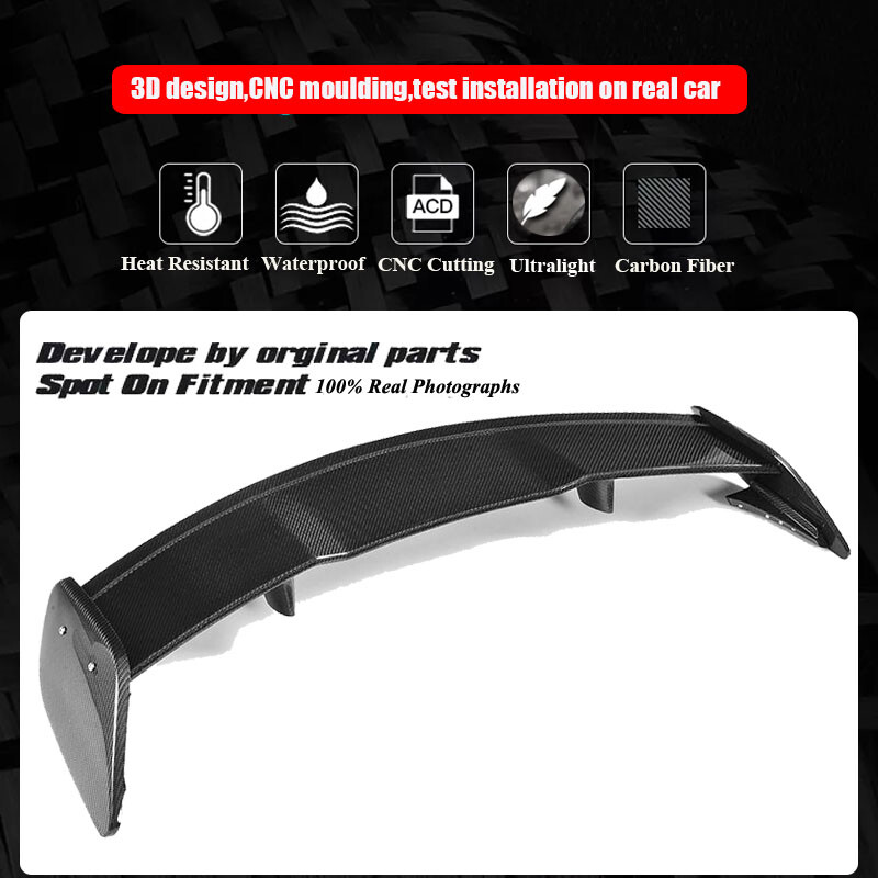 Real Carbon Rear Roof Spoiler Top Wing For Benz A Class A45 AMG W176 ...