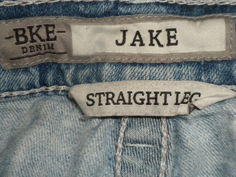 BKE Jeans Mens 33x32 Long Jake Sawmill Blue Denim Straight Mid Rise ...