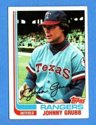 1982 Topps #496 Johnny Grubb Texas Rangers | eBay