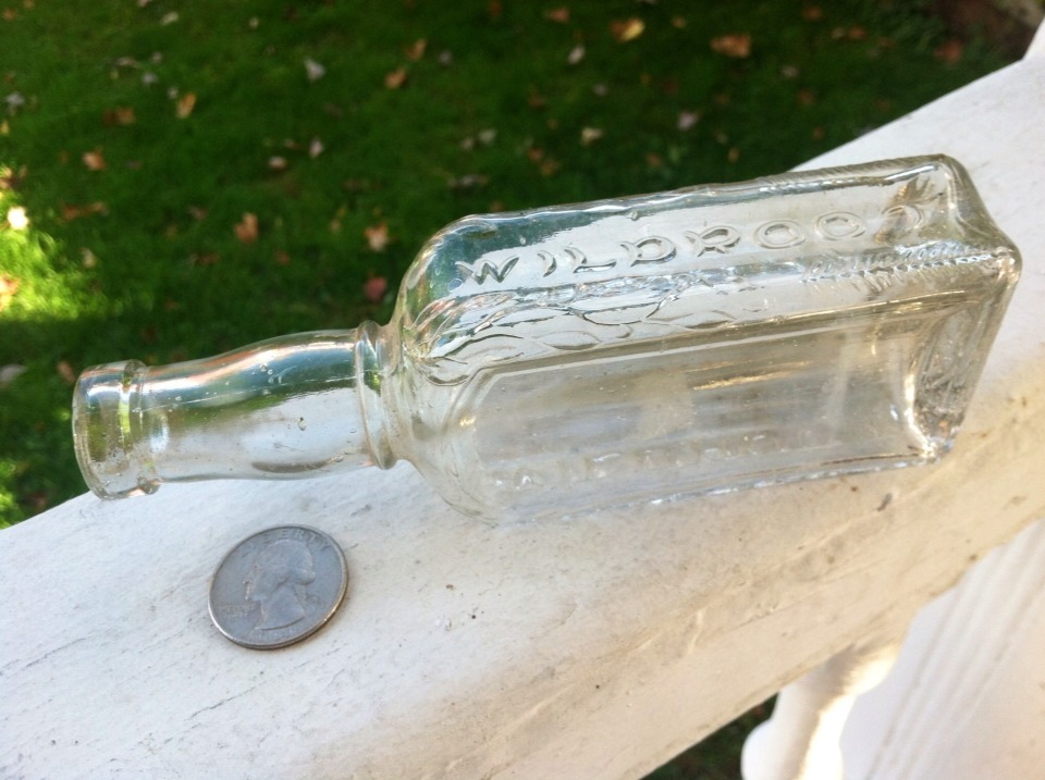 Vintage Barbers Bottle Embossed Wildroot Early Version | eBay