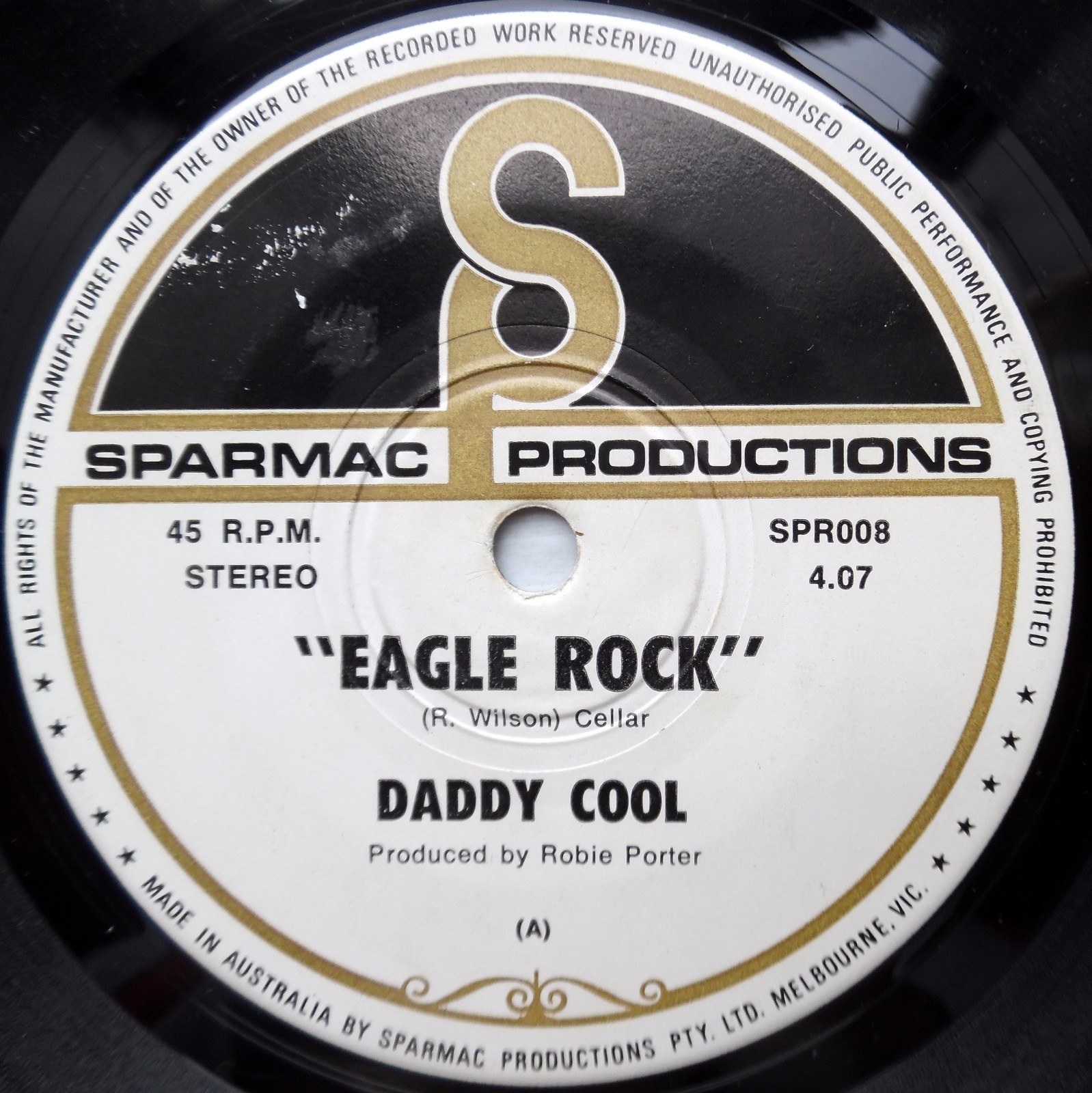 DADDY COOL 45 Australia pop rock b/w doowop novelty EAGLE ROCK / BOM ...
