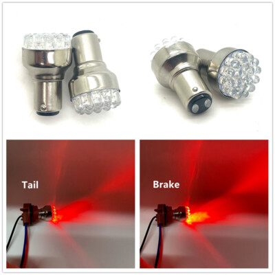 P21/5W 380 Bay15D Red 19 LED Stop Tail Twin Filament Brake Parking ...