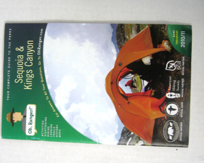 Oh Ranger Complete Guide SEQUOIA KINGS CANYON park AAA map book ...