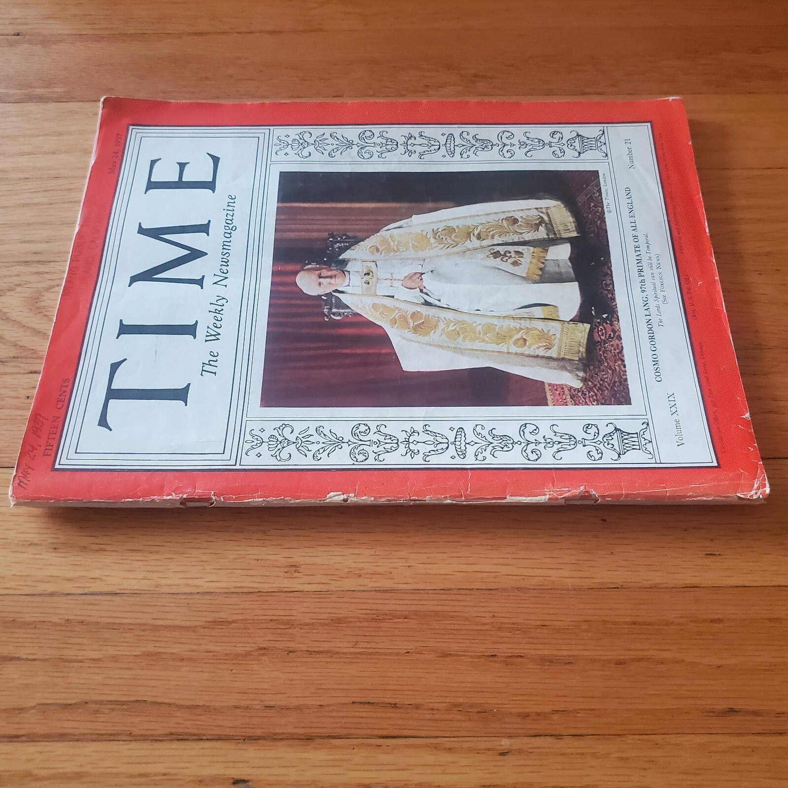 Time Magazine Cosmo Gordon Lang Royal Coronation May 24 1937 NICE ADS ...