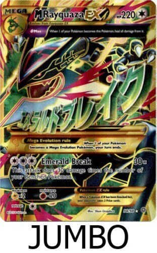 Pokemon Box Toppers Oversized Jumbos Cards - Mega Rayquaza EX | eBay