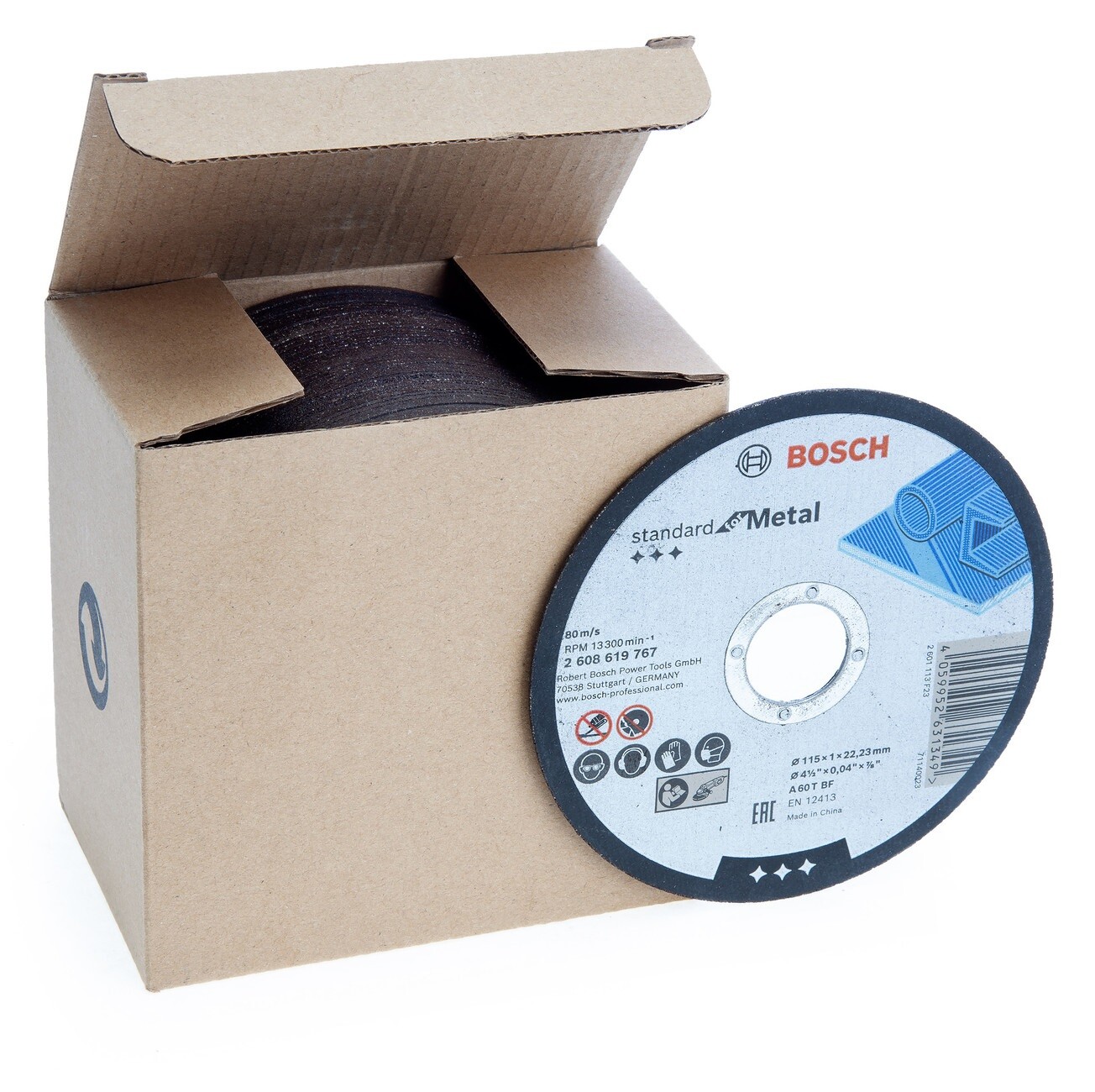 Bosch 115mm Thin Cutting Discs 1mm Wheel Metal Steel Stainless Slitting ...