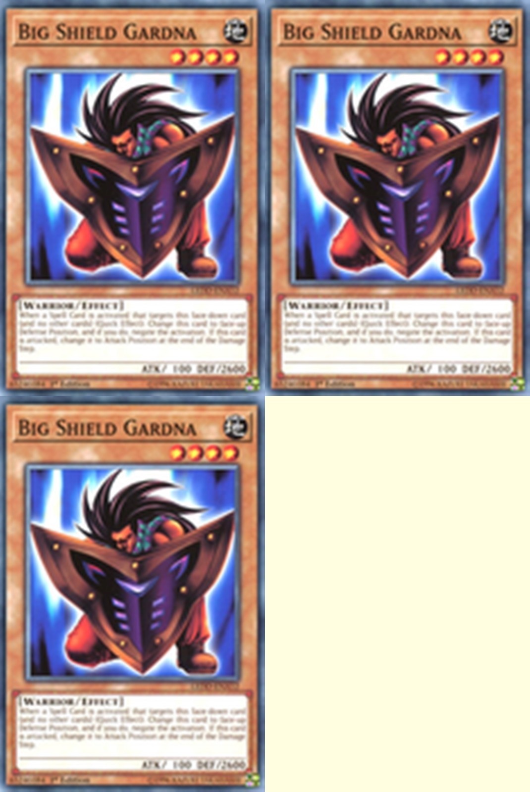 Big Shield Gardna LEDD-ENA12 X 3 Common 1st Mint YUGIOH | eBay