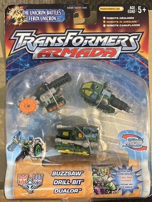 Transformers Armada Mini-Con: Buzzsaw, Drill Bit & Dualor | eBay