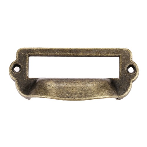 Retro Drawer Cabinet Handle Pull Frame Label Cupboard Tag File Name ...