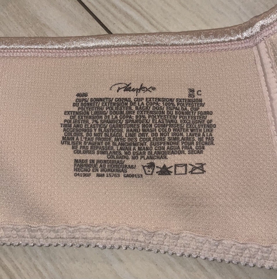 Playtex 18 Hour Comfort Lace Full Figure Wireless Bra 4088 Womens 38C ...