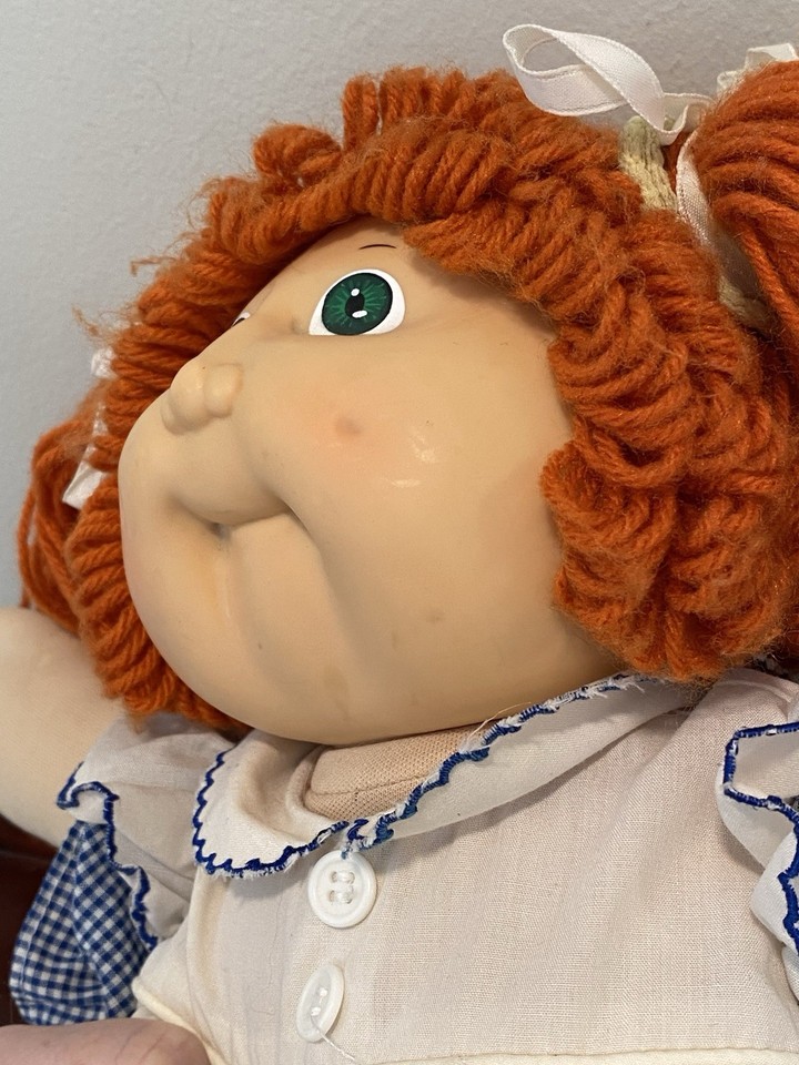 VTG 1984 Coleco Cabbage Patch Doll Red Head Green Eyes Xavier Roberts w ...