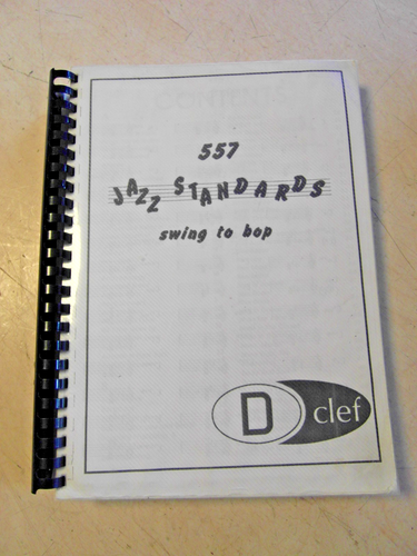 Old Sheet Music 557 Jazz Standards Swing To Bop D Clef D-Schlüssel Ring Binder | eBay Australia