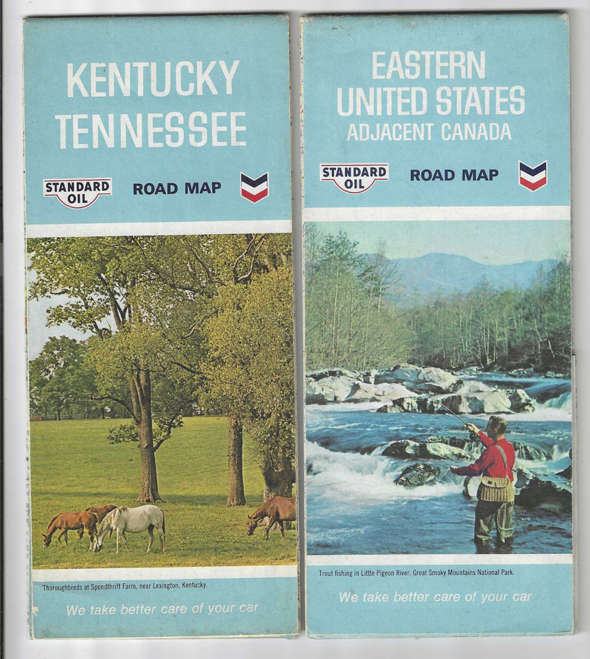 Vintage Road Maps - 1960s/1971 - 7 maps | eBay