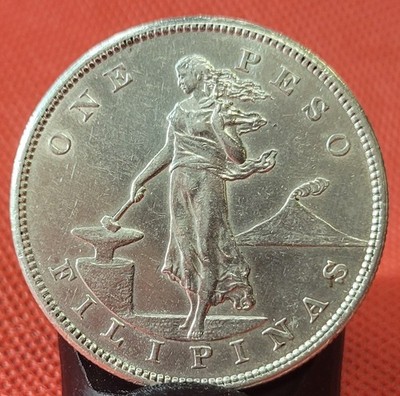 1905-S US Philippines Peso Curved Serif High Grade Silver Coin | eBay