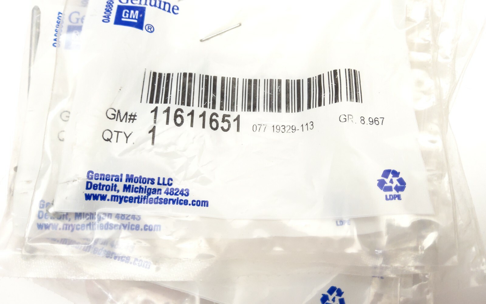 GM GMC Chevy Cadillac molding rivet set right left OEM 11611651 new ...
