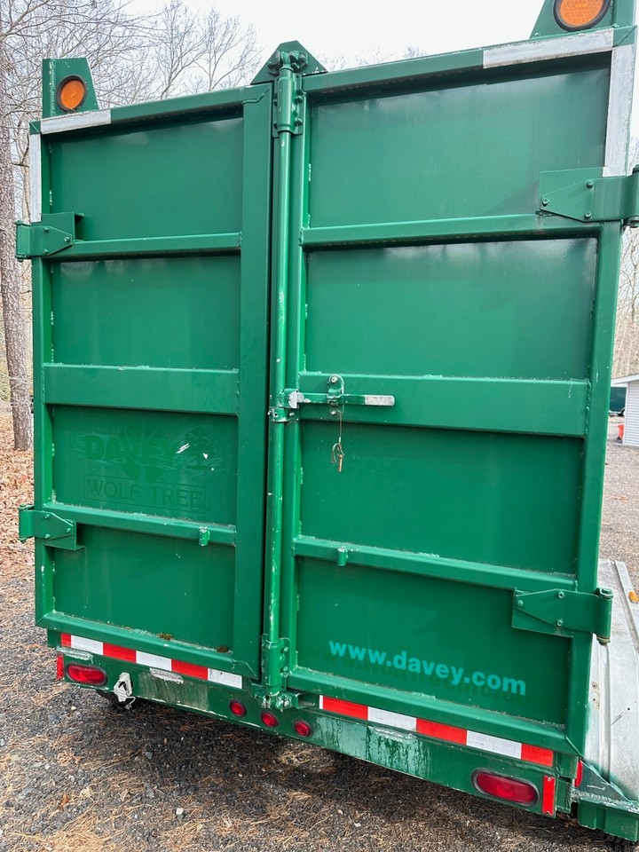 6x10' Aluminum Dump trailer 6' Tall Enclosed Chipper Box | eBay