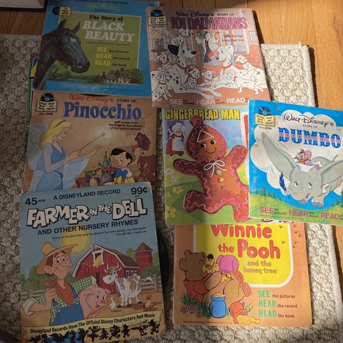 Lot Of 8 Children's Storybook Records With Read Along Books | eBay