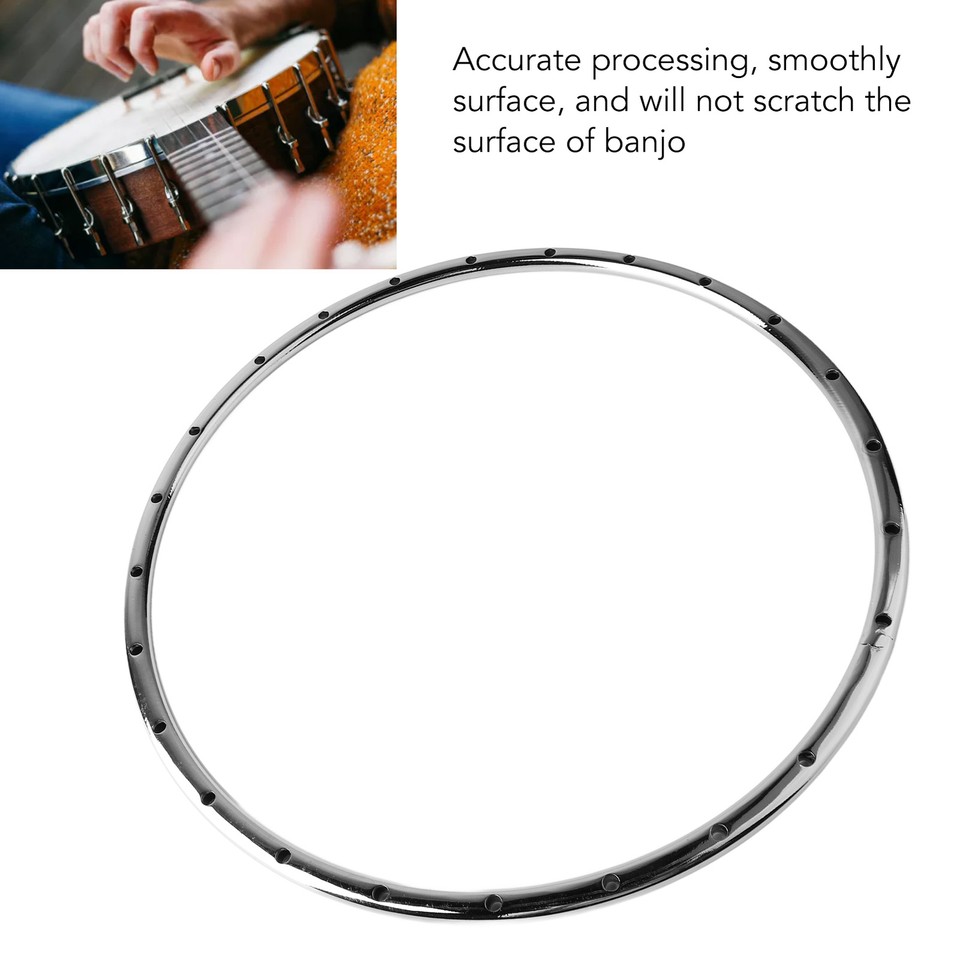 Banjo Tension Hoop Metal Fine Appearance Banjo Hoop With Hole 30cm MNS ...