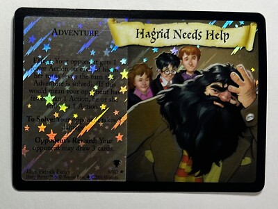 Harry Potter Trading Card Game Hagrid Needs Help 9/80 Holo Foil WOTC ...