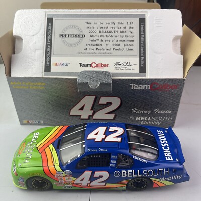 Team Caliber Nascar Diecast replica#42 Kenny Irwin Bell South 2000 ...