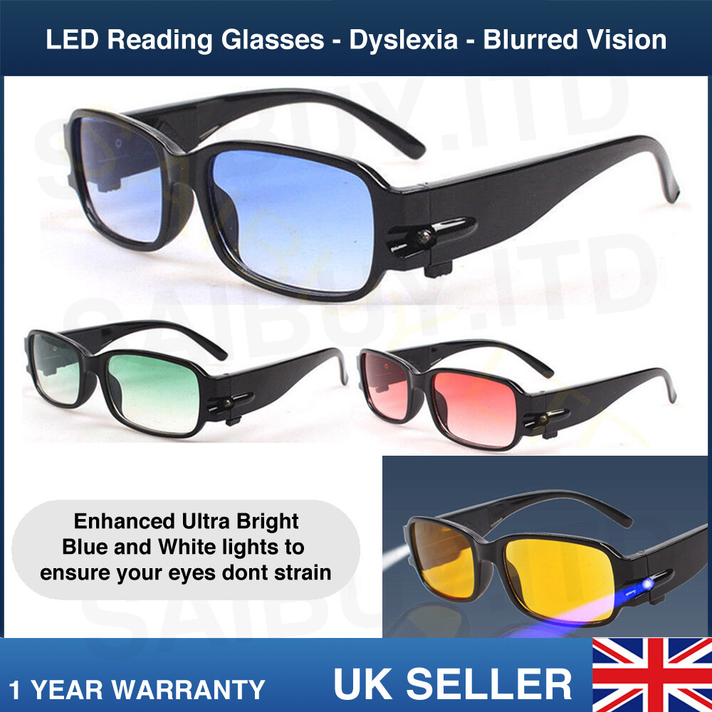 Reading Glasses With Led Lights Ultra LED Night Time Reading Glasses