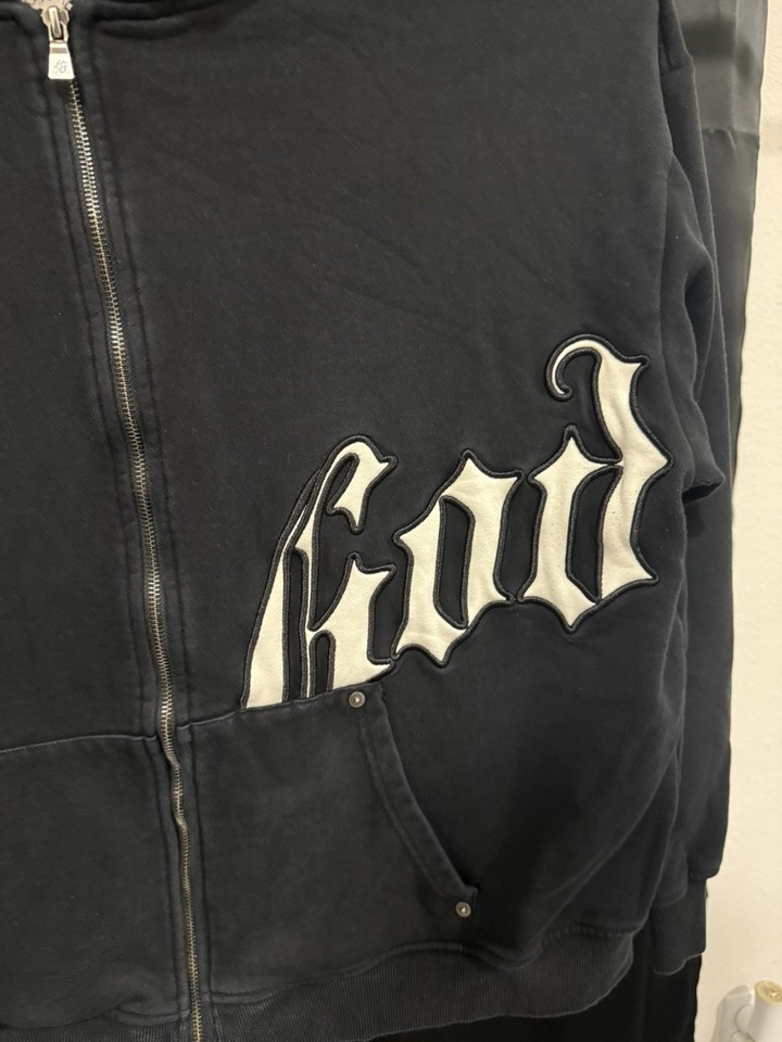 Godspeed Athleisure OG Logo Black Zip Up Hoodie Size 2XL | eBay