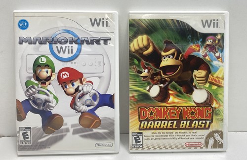 Donkey Kong Barrel Blast & Mario Kart - Nintendo Wii (CIB) | eBay