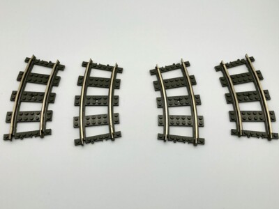 Lego Train Track 9v 4 Pieces Curve Curved Track Part 2867 from set 4520 ...