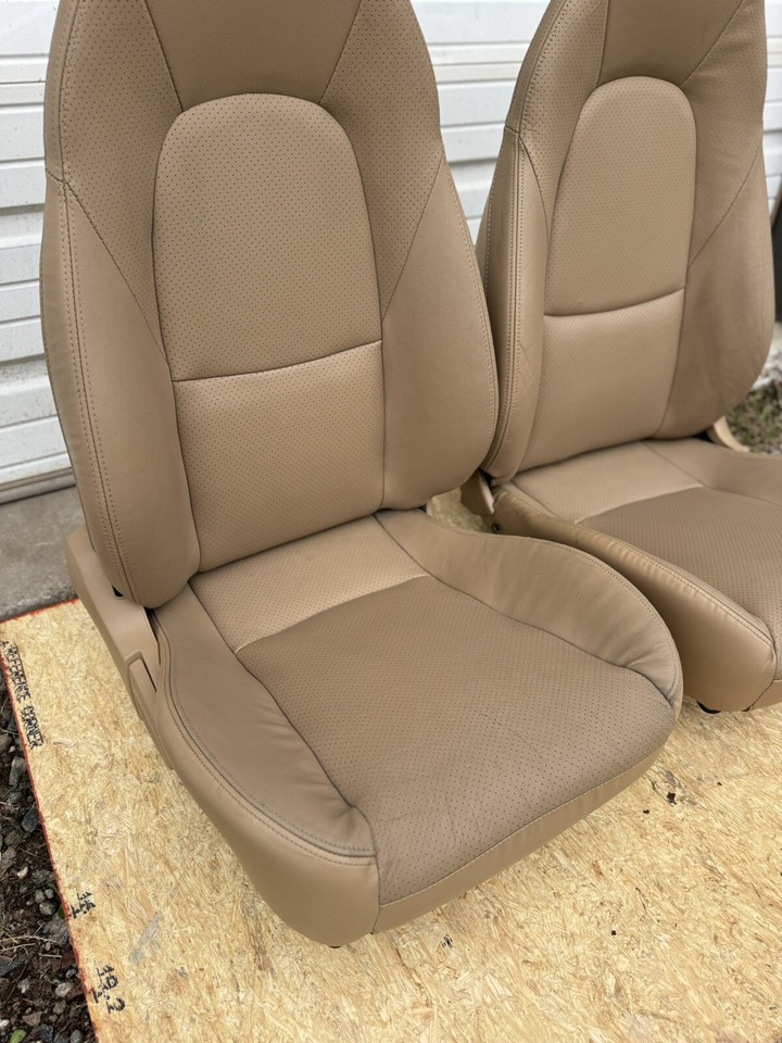 Great! 2001-2005 Mazda Miata Seat Leather Set Left and Right Tan Seats ...