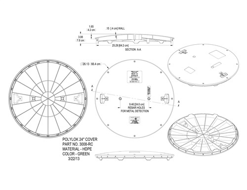 Polylok 3008-RC Septic Tank Riser Cover 24-Inch Green | eBay