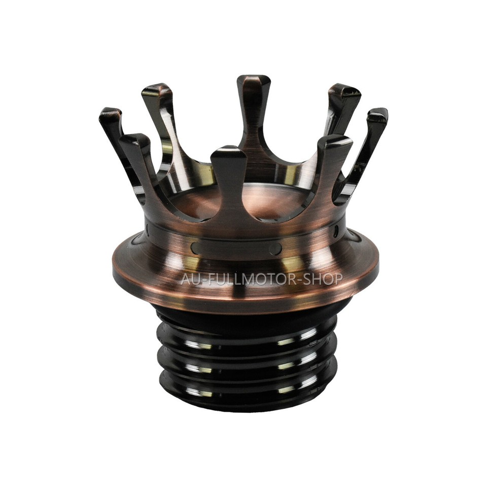 Bronze King Crown Gas Cap Fuel Tank Right-hand Thread Aluminum Fit For ...